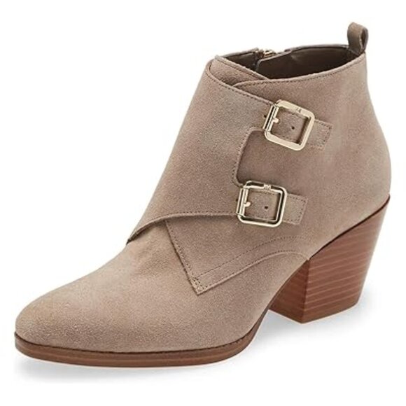 YDN | Shoes | Ydn Light Brown Closed Almond Toe Side Zipper Ankle ...